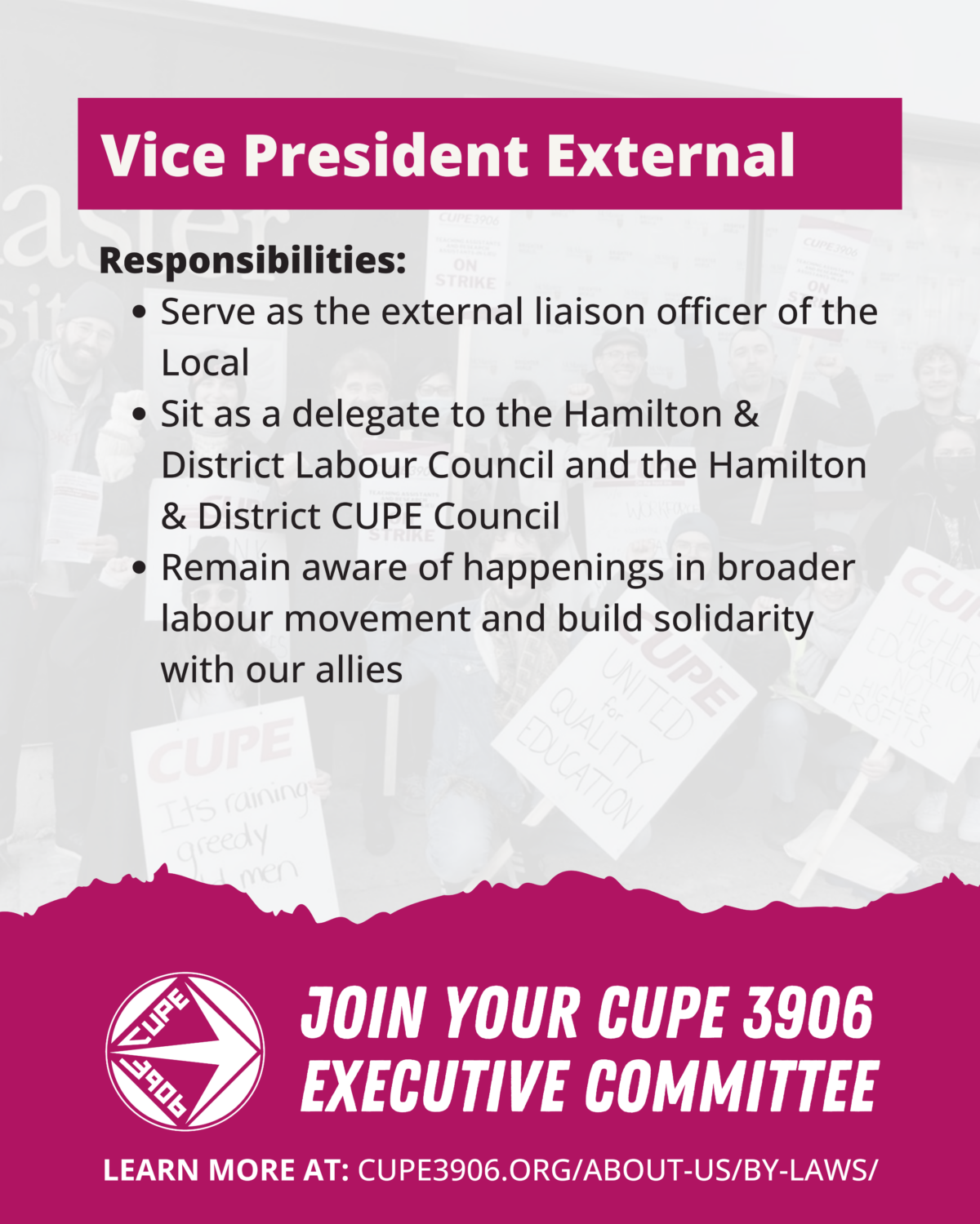 CUPE 3906 | McMaster works because we do!