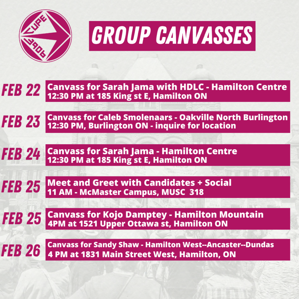 CUPE 3906 | McMaster works because we do!